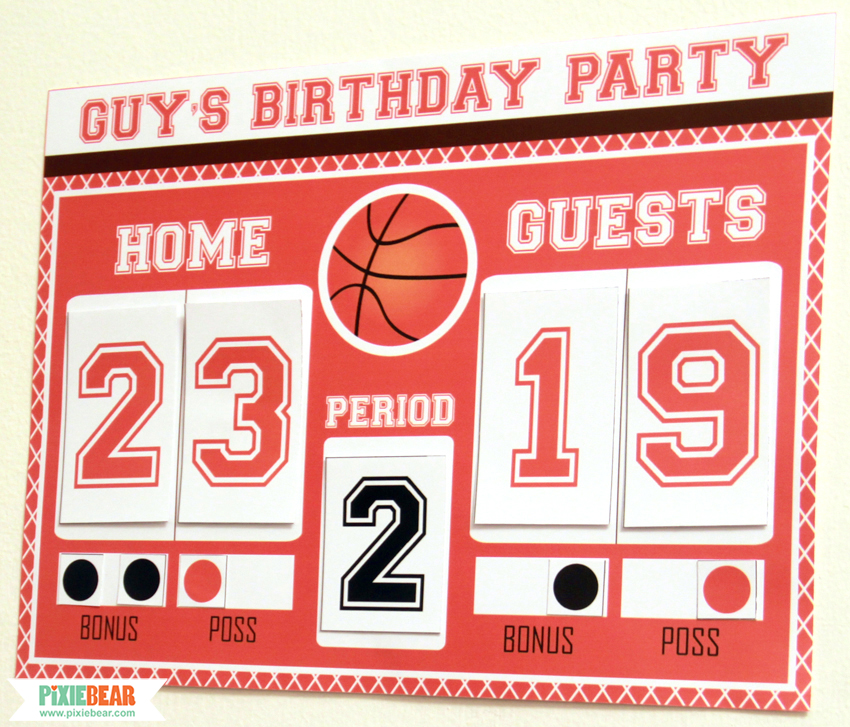Basketball Party Ideas | Pixiebear Party Printables