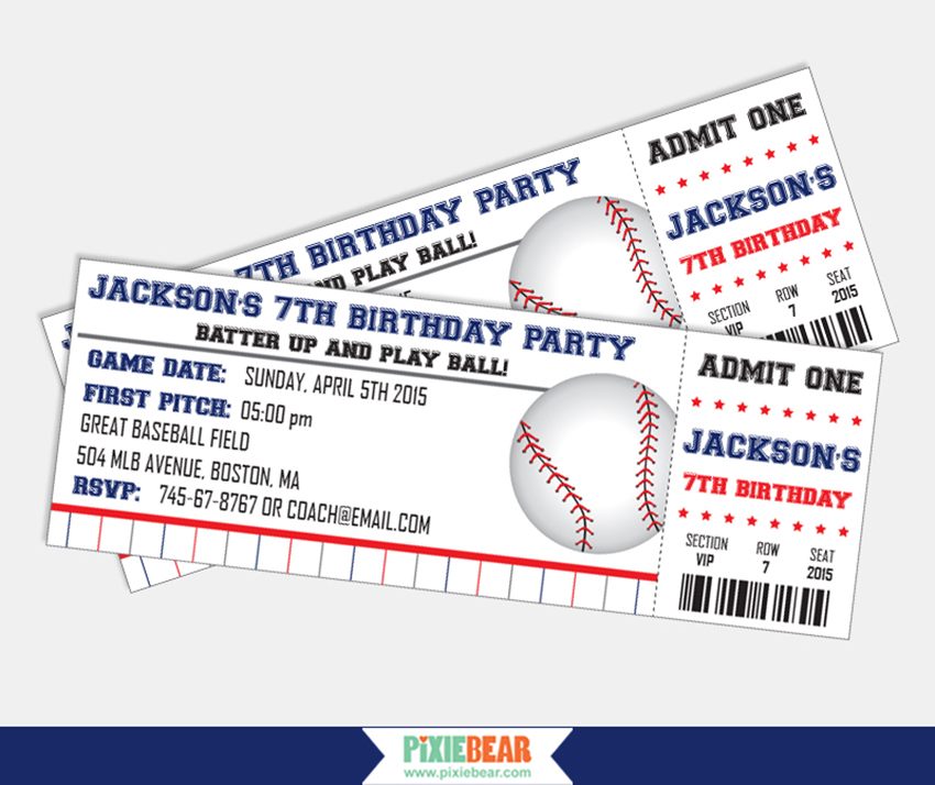 Baseball Party Ideas | Pixiebear Party Printables